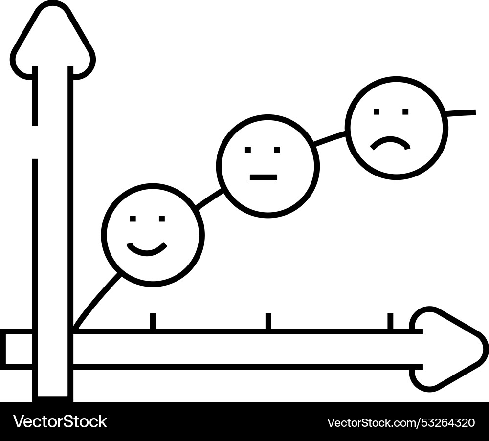 Hick law ux ui design line icon Royalty Free Vector Image