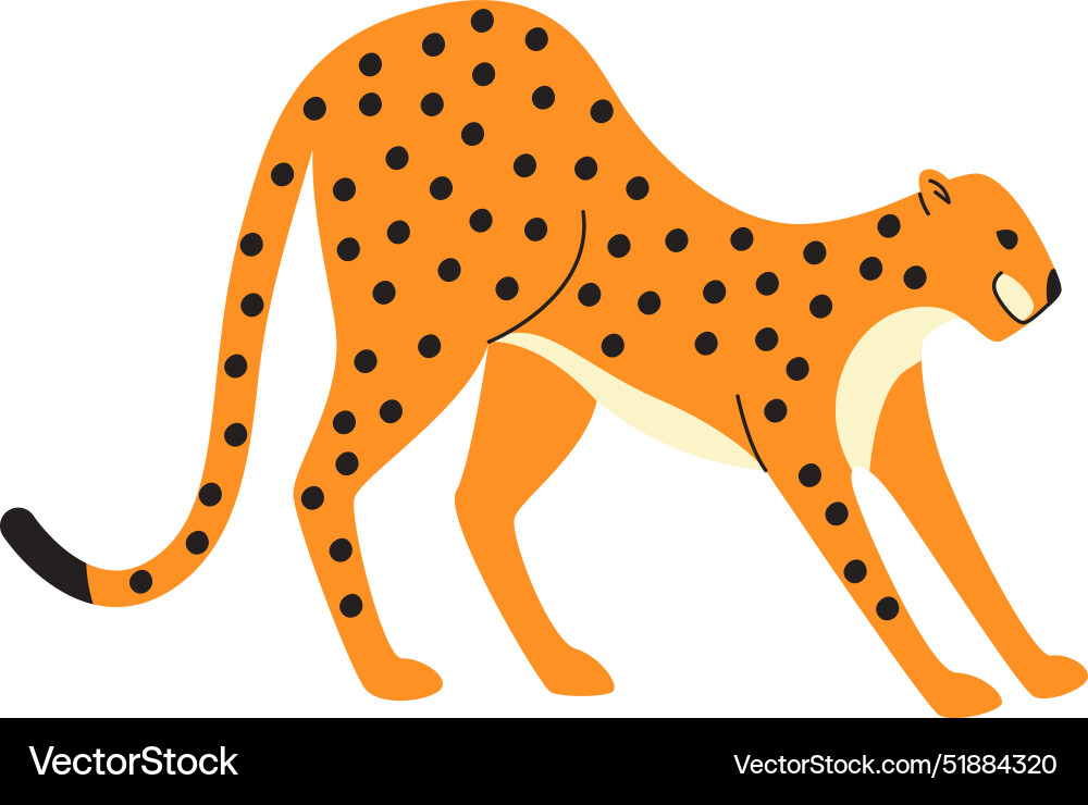 Leopard hand drawn Royalty Free Vector Image - VectorStock