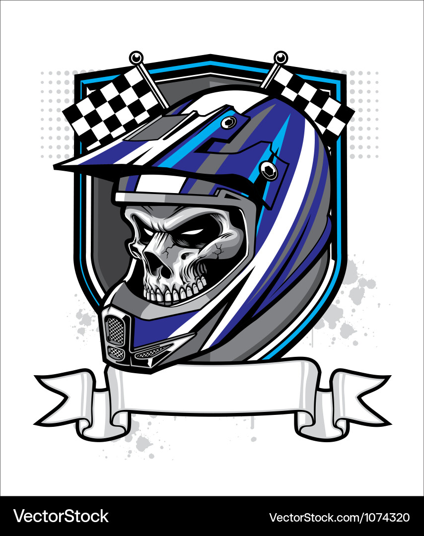 Skull rider Royalty Free Vector Image - VectorStock