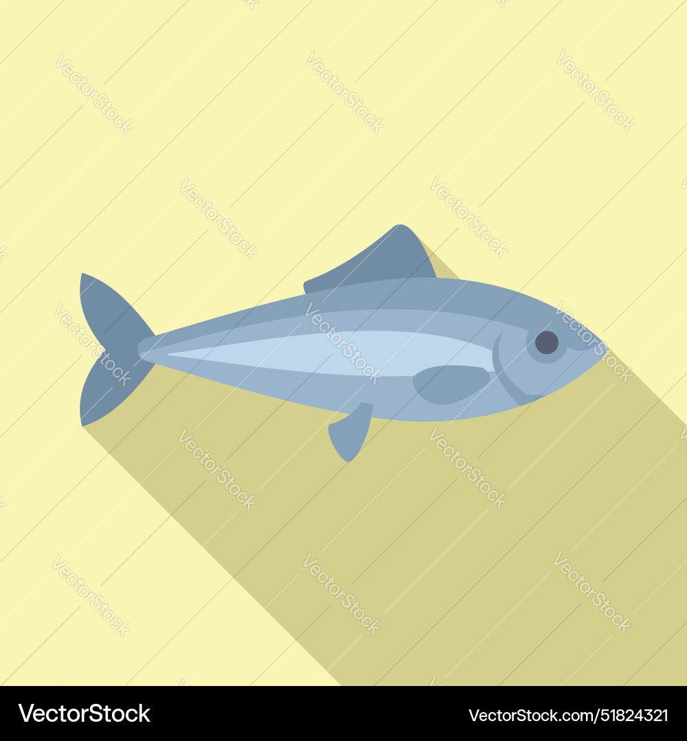 Atlantic herring fish swimming in the ocean Vector Image