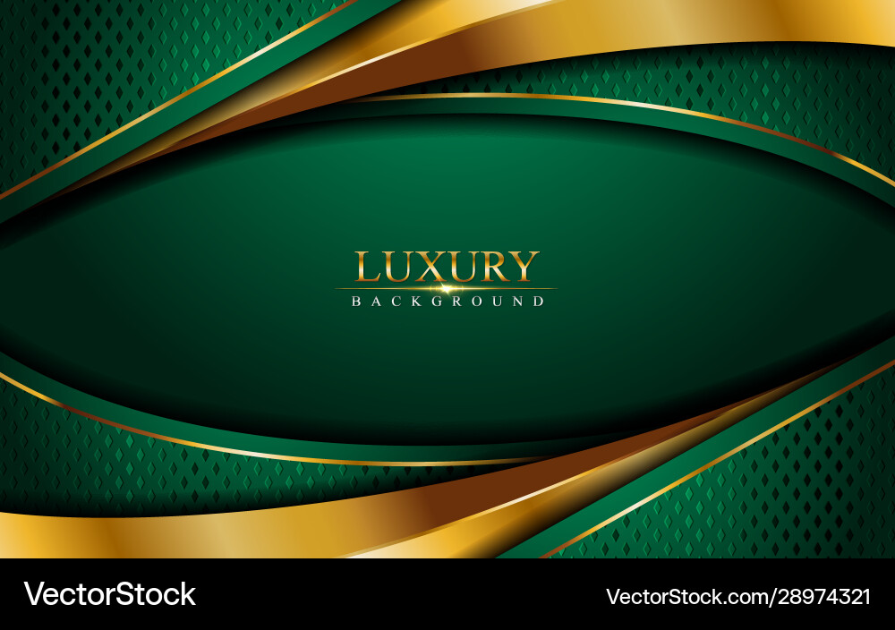 Luxury green background combine with glowing Vector Image Luxury green background combine with glowing Vector Image