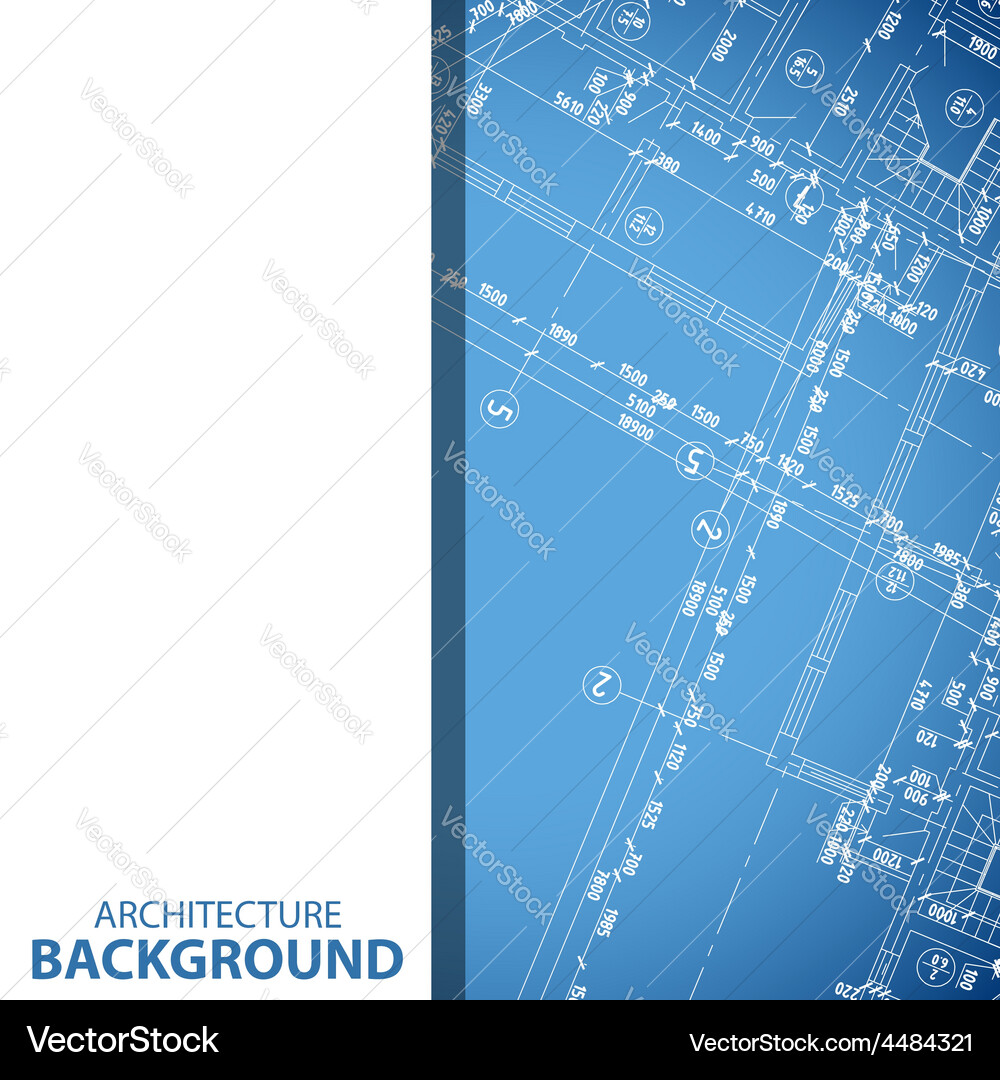 Blueprint Background Black Man Contractor With Blueprint 2D Linear