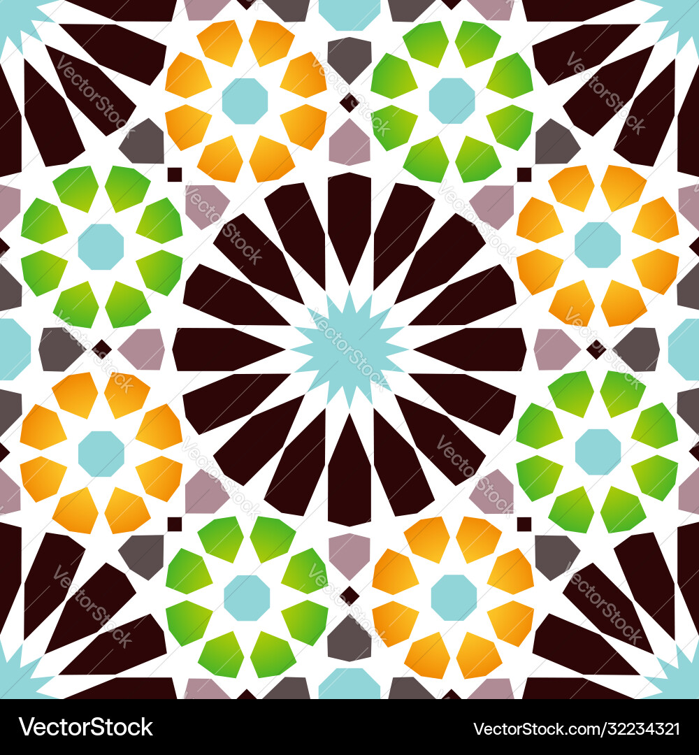 Traditional arabic seamless pattern Royalty Free Vector