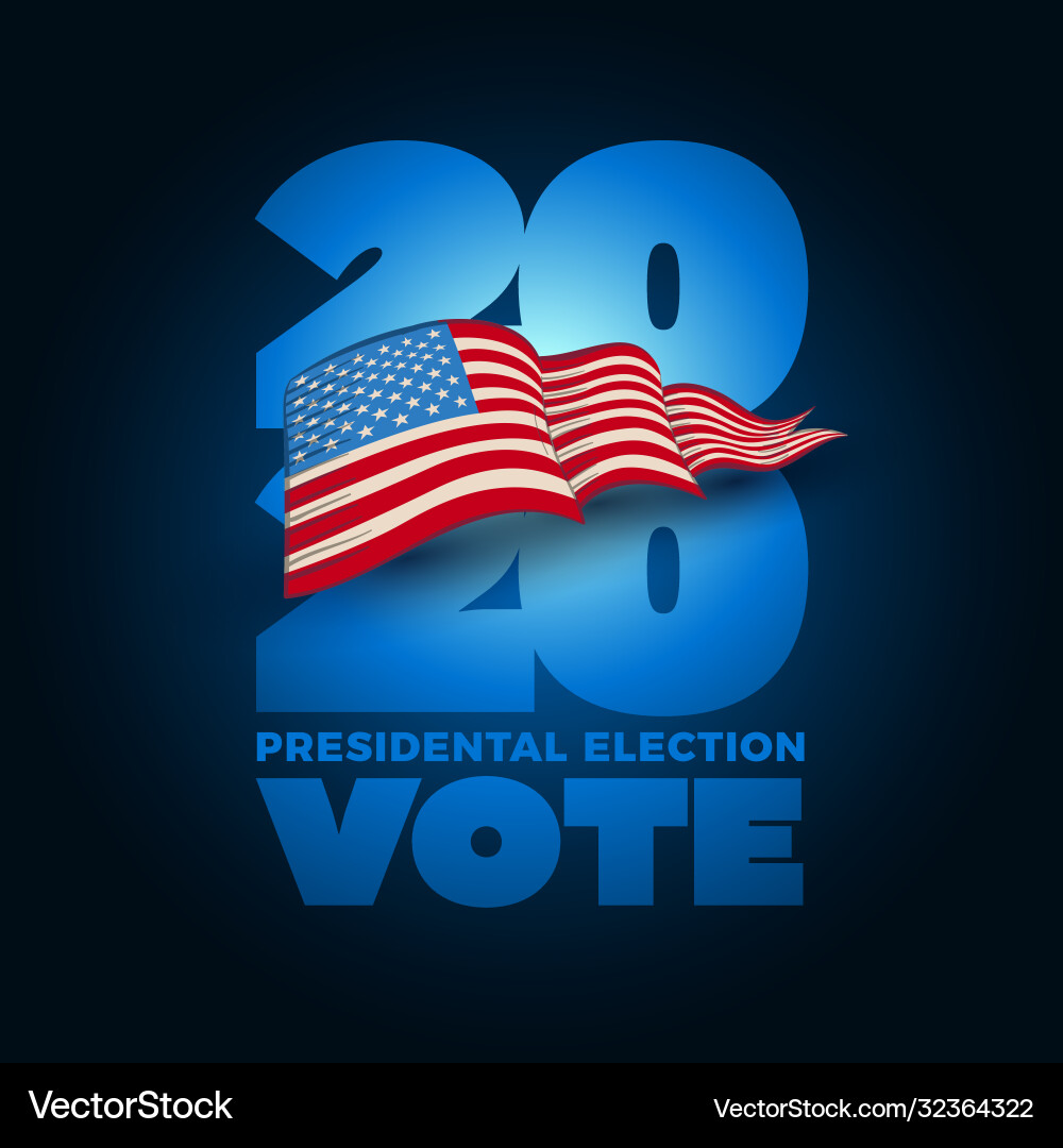 2020 US Presidential Election Royalty Free Vector Image