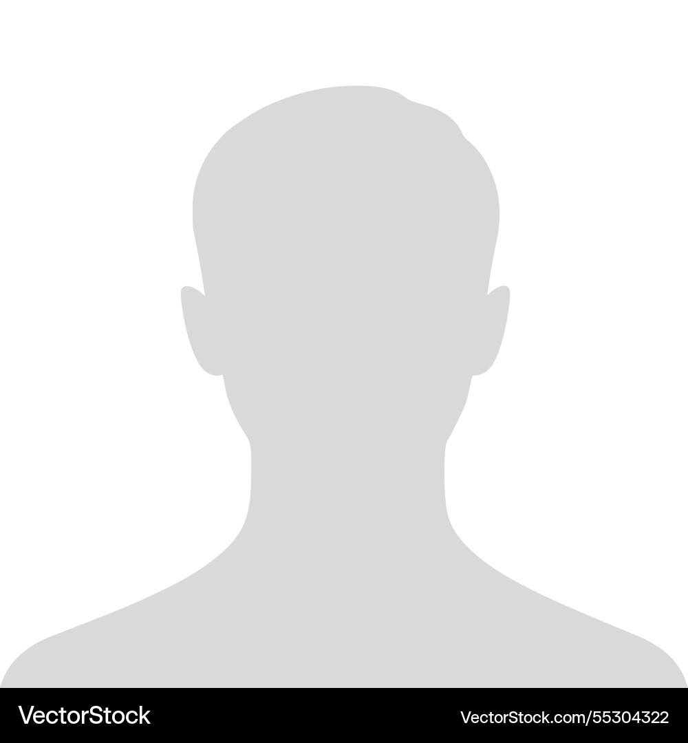 Avatar man icon profile placeholder anonymous Vector Image