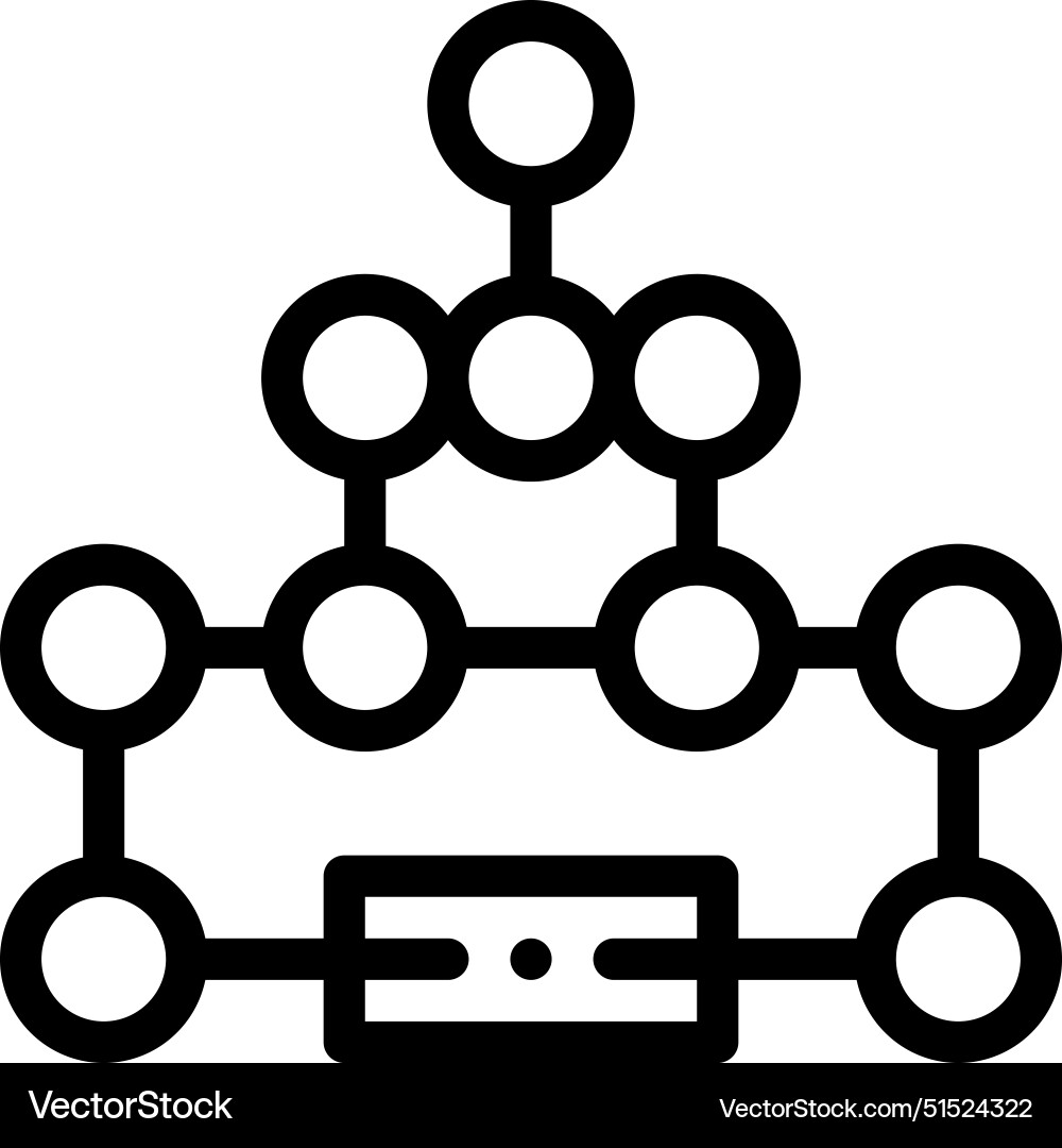 Beadwork icon thin linear style design isolated Vector Image