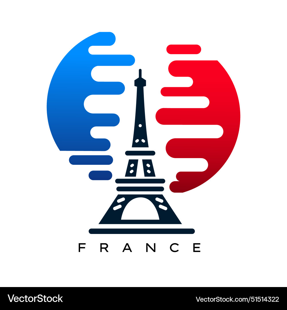 Logo Della Torre Eiffel Eiffelturm Und Der Freiheitsstatue Stockfoto