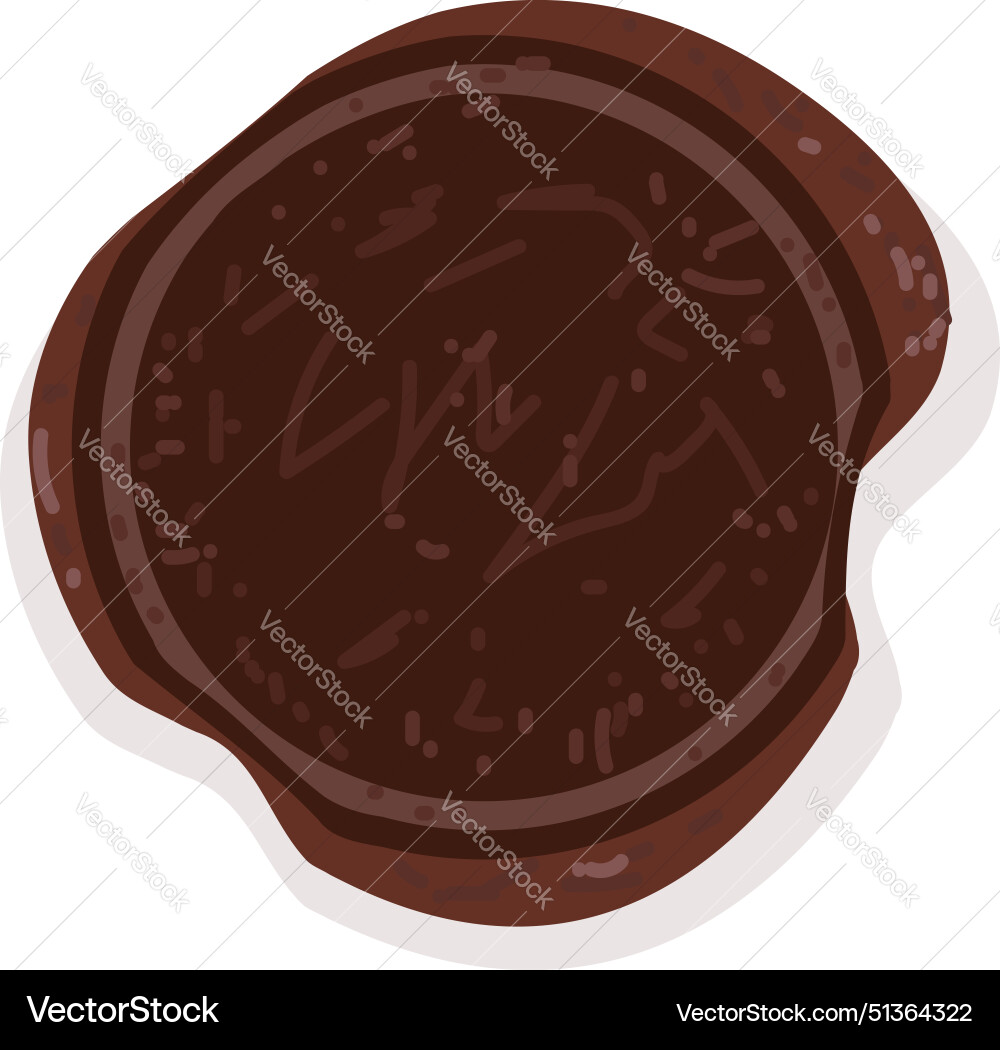 Isolated wax seal stamp Royalty Free Vector Image