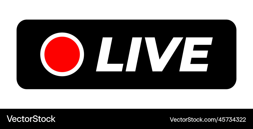Live Streaming Logo Icon Royalty Free Vector Image