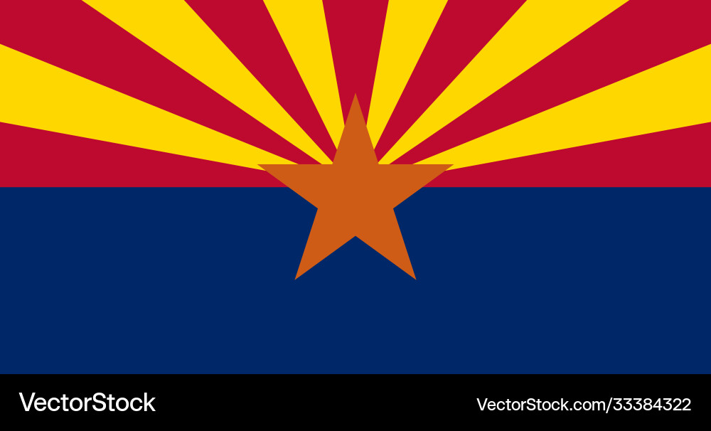 National flag arizona Royalty Free Vector Image