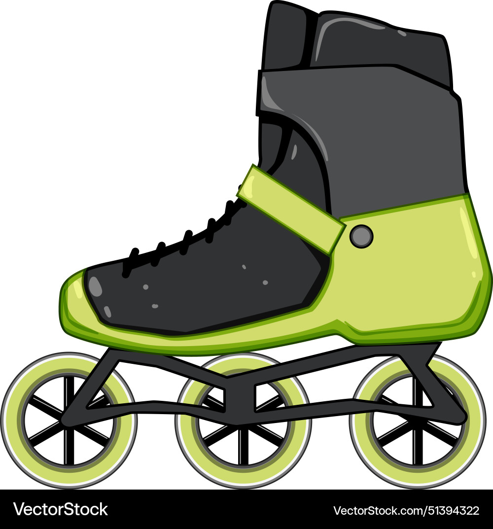Skate inline skates cartoon Royalty Free Vector Image
