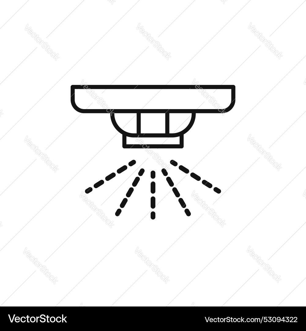 Sprinkler icon isolated on white background Vector Image