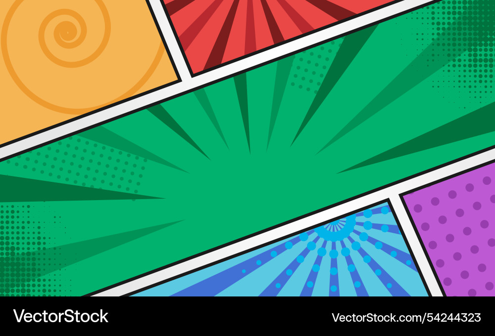 Comic style wallpaper or background template Vector Image