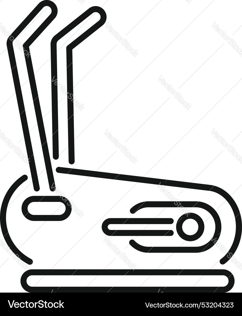 Elliptical trainer machine providing cardio Vector Image