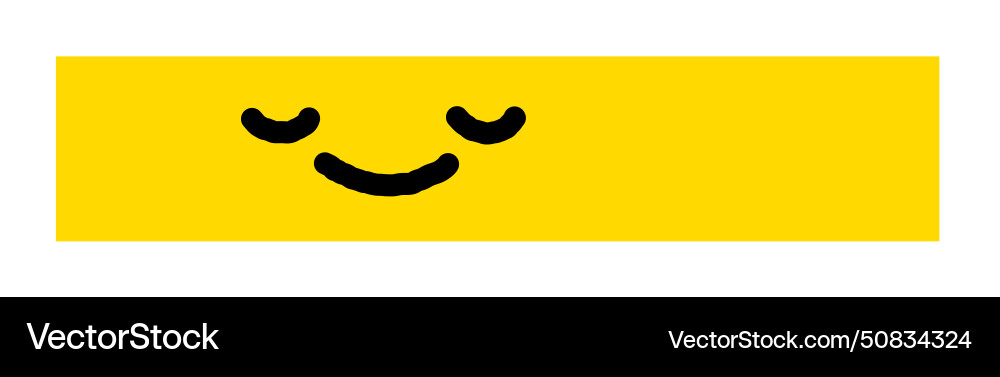 Horizontal rectangle geometric figure Royalty Free Vector