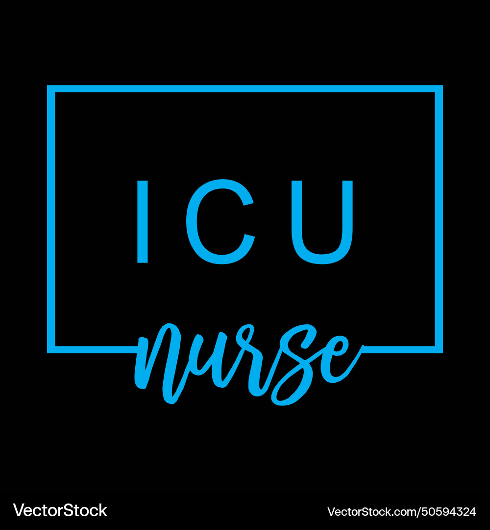 Icu nurse squad intensive care unit Royalty Free Vector