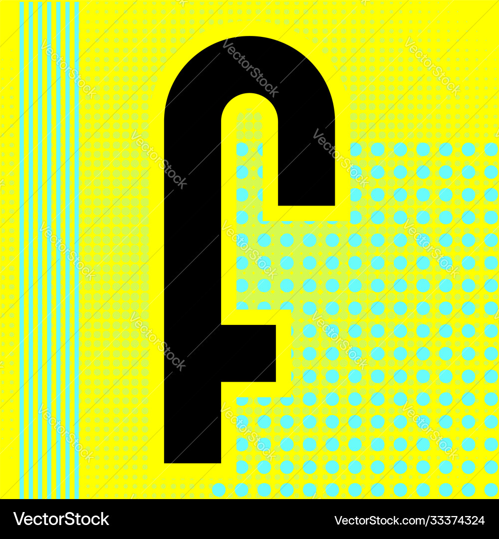 Modern font trendy alphabet black letter Vector Image