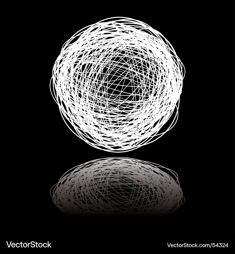 White scribble Royalty Free Vector Image - VectorStock