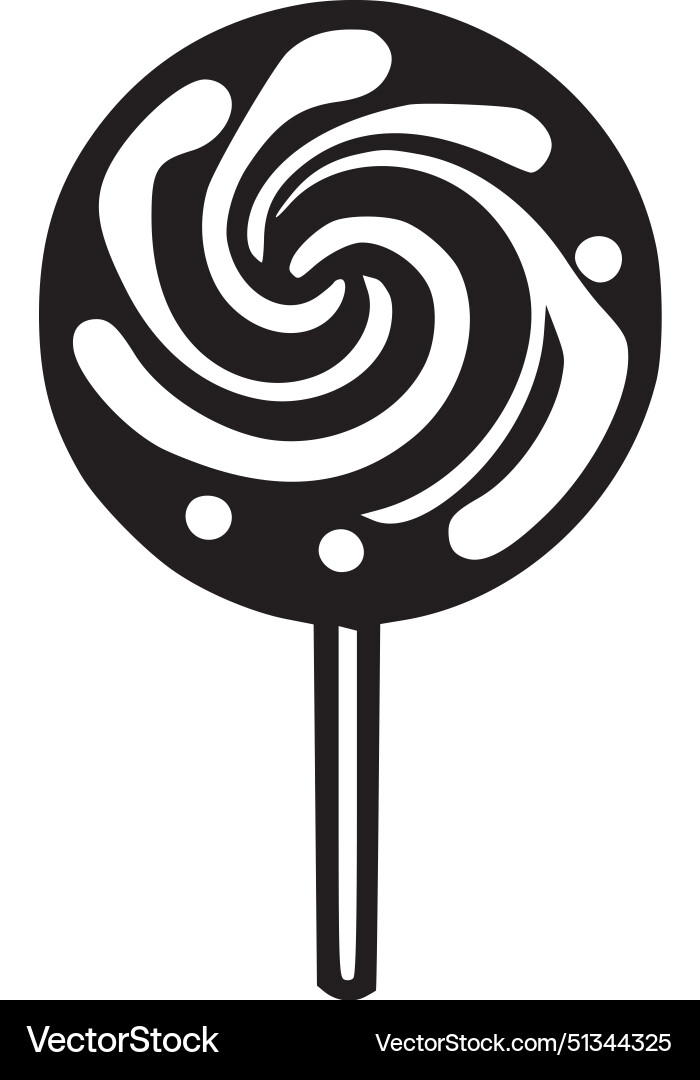 Candy - minimalist and simple silhouette Vector Image