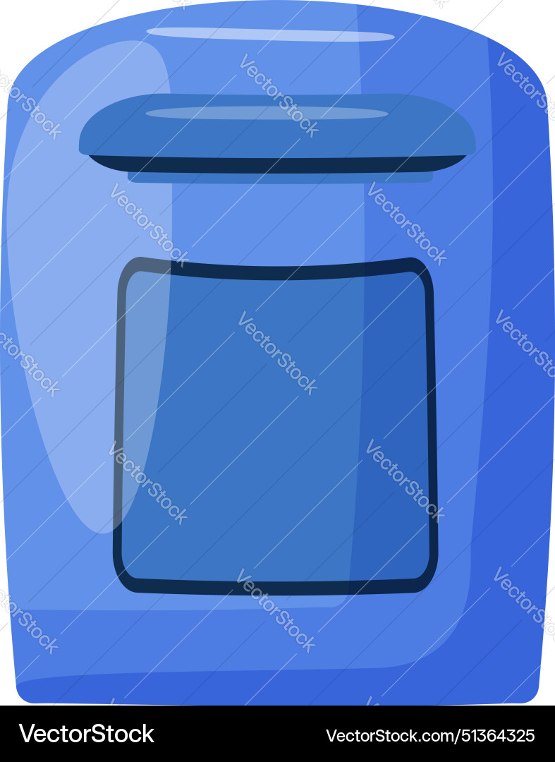 Cartoon blue water dispenser Royalty Free Vector Image