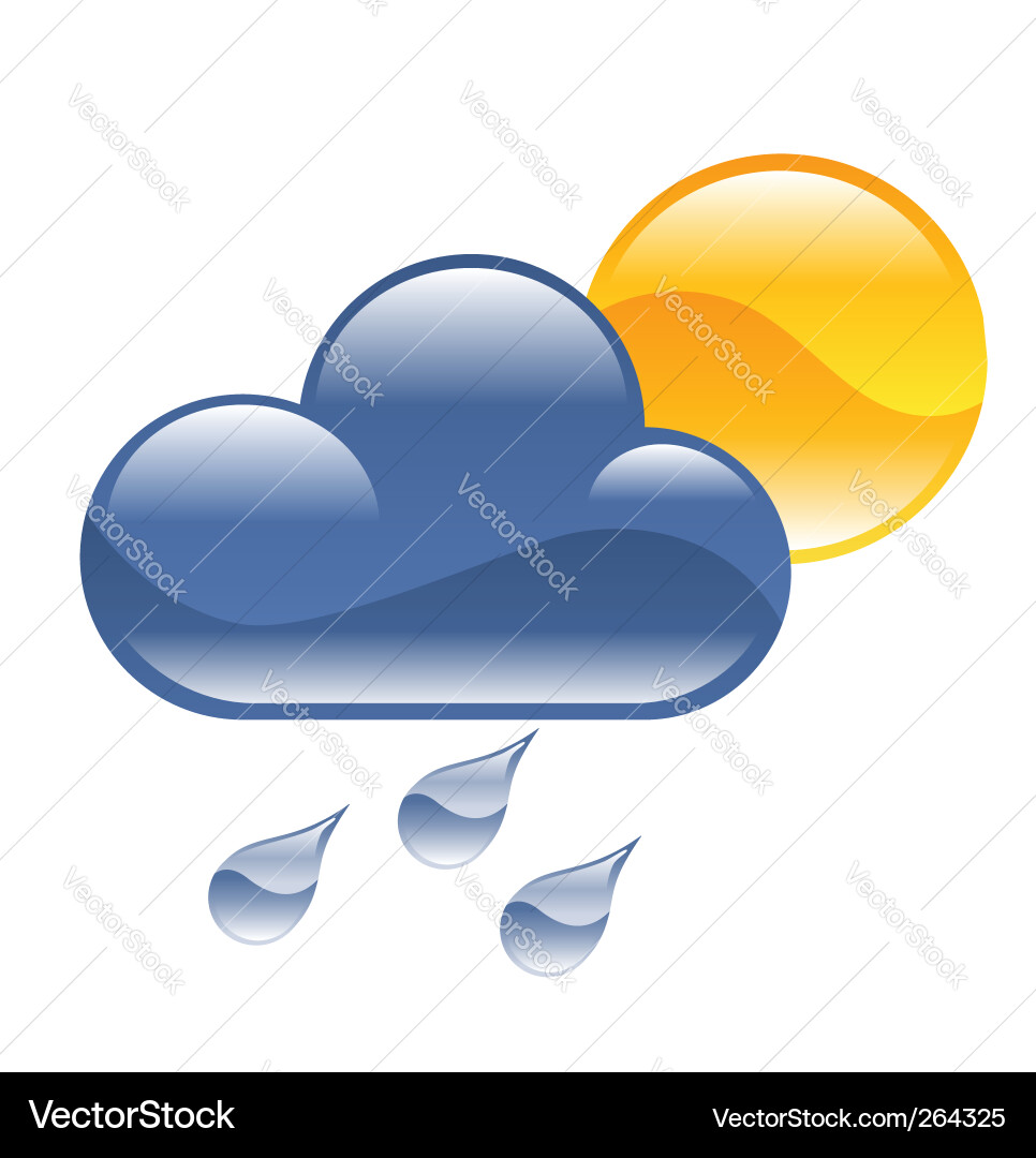 Rain Royalty Free Vector Image - VectorStock