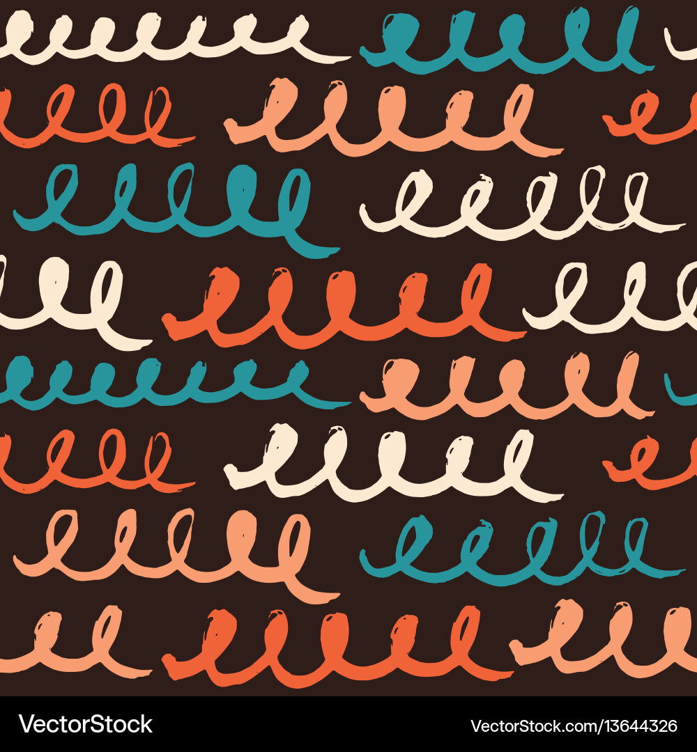 Abstract hand drawn pattern Royalty Free Vector Image