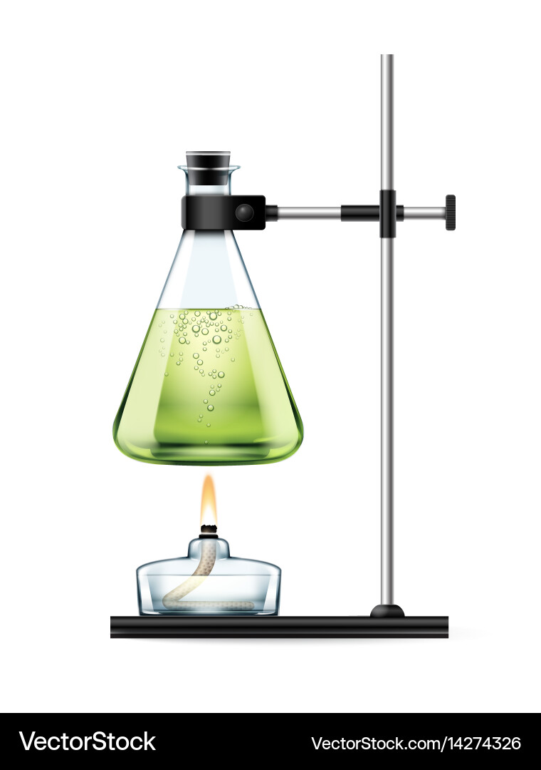 Chemical Experiment Stand Royalty Free Vector Image