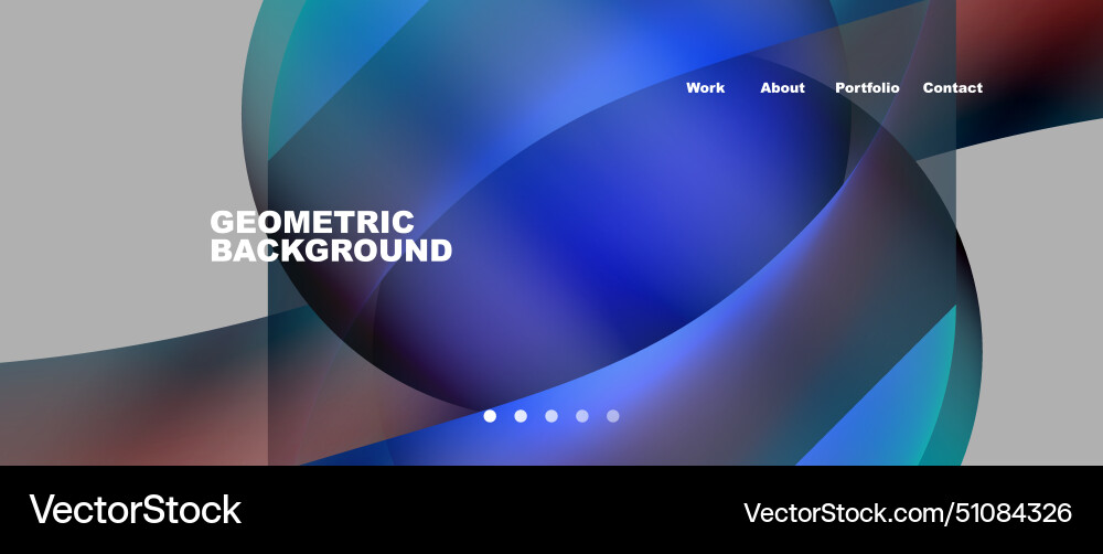 Circular geometric background with a vibrant Vector Image