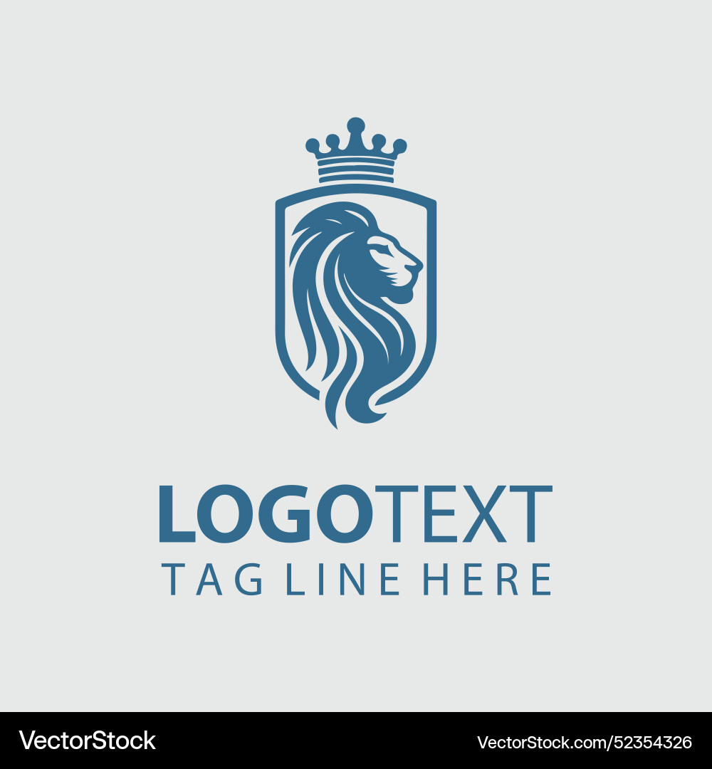 Luxury lion logo Royalty Free Vector Image - VectorStock