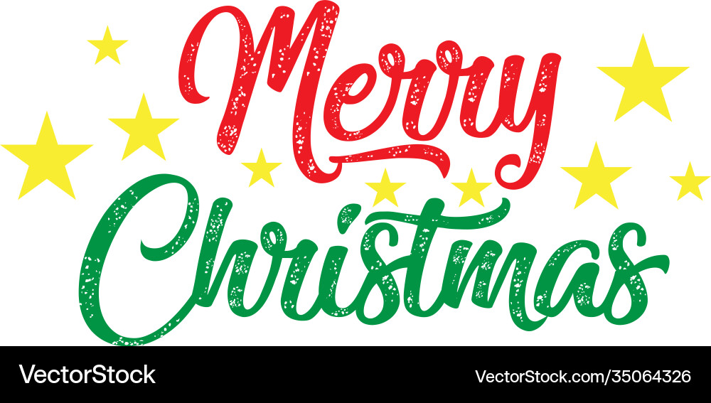 Merry Christmas Greetings Royalty Free Vector Image