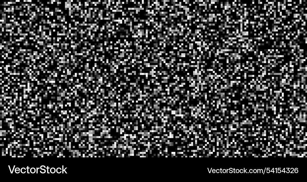 No signal broadcasting chaos pixels background Vector Image