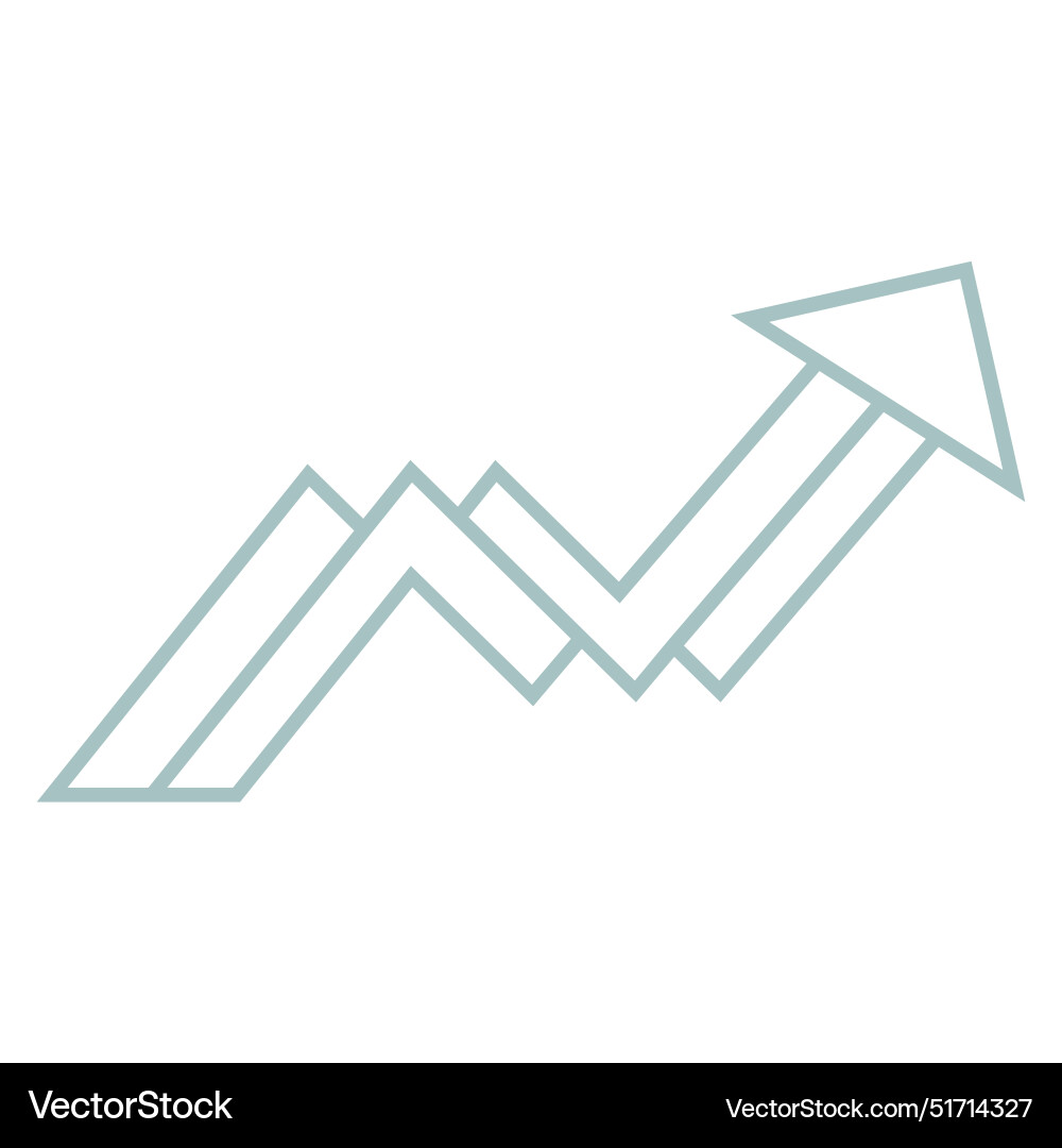 Arrow marketing logo Royalty Free Vector Image