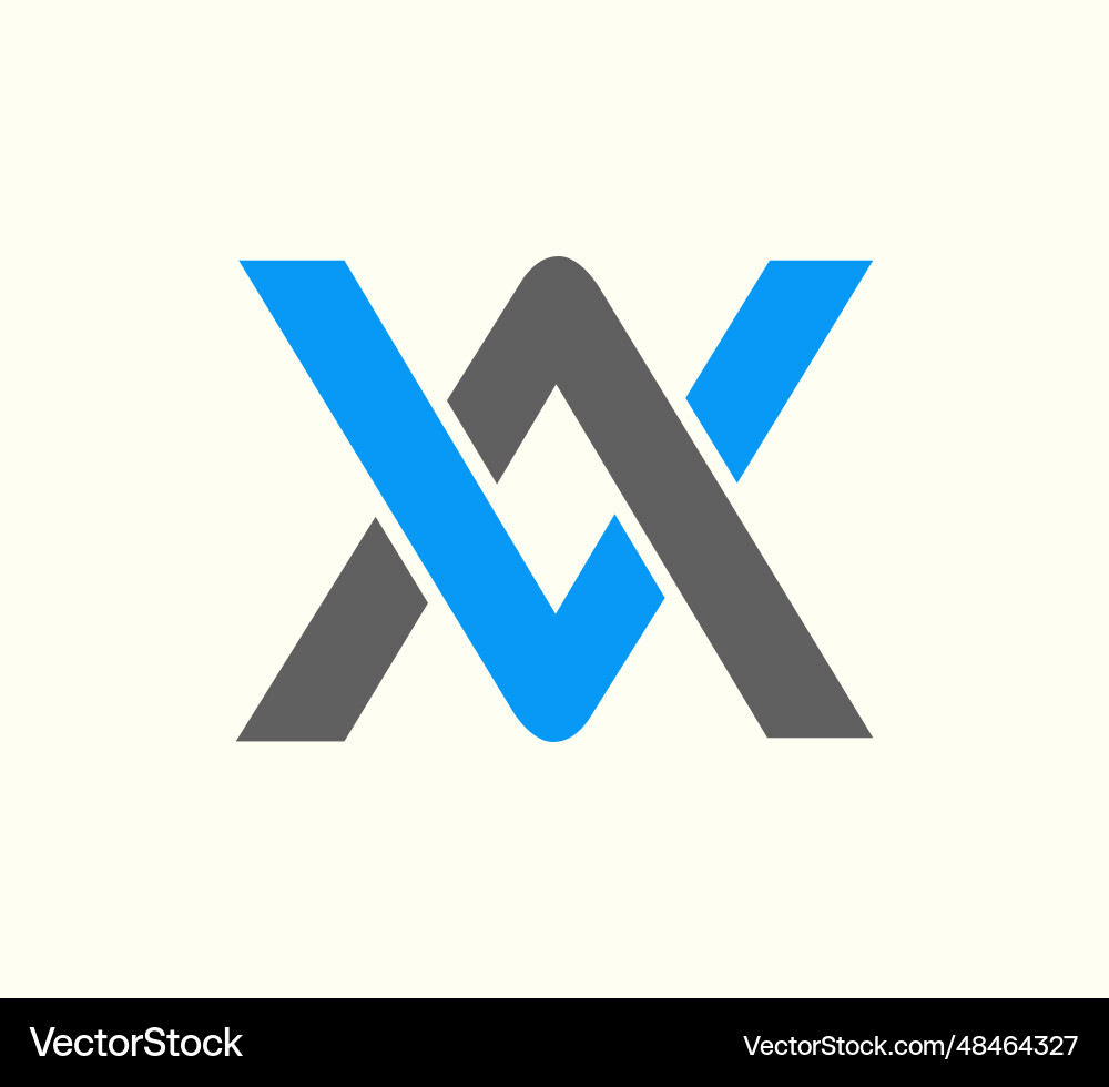 AV Letter Monogram Logo Royalty Free Vector Image