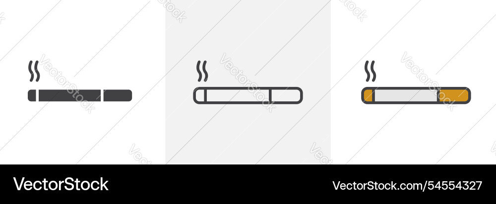 Cigarette icon Royalty Free Vector Image - VectorStock