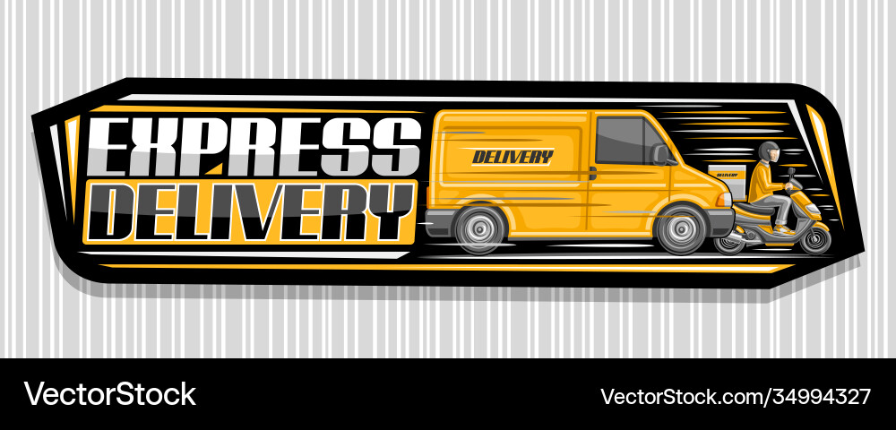 Express Delivery Banner Royalty Free Vector Image