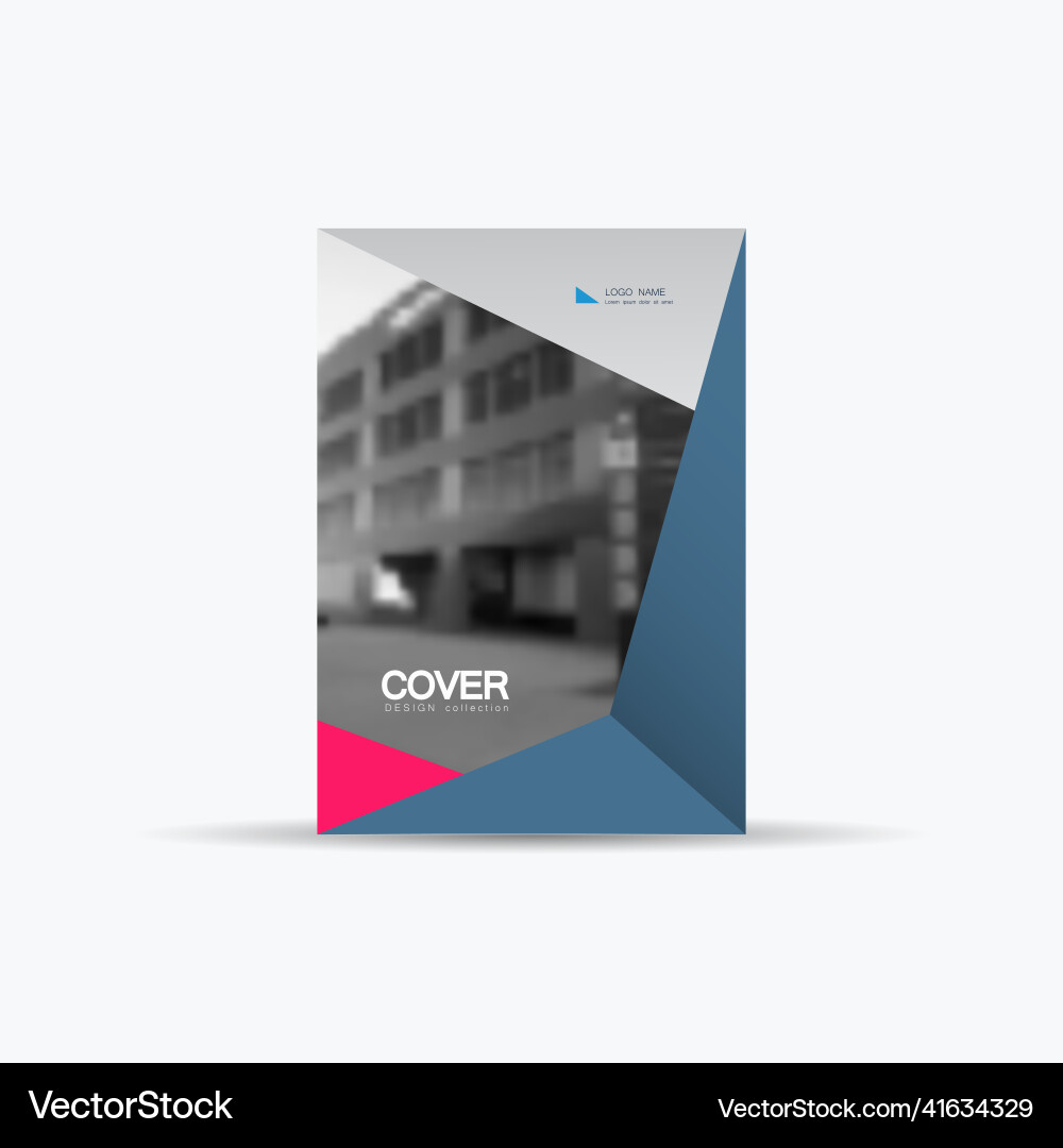Brochure city design template cover Royalty Free Vector