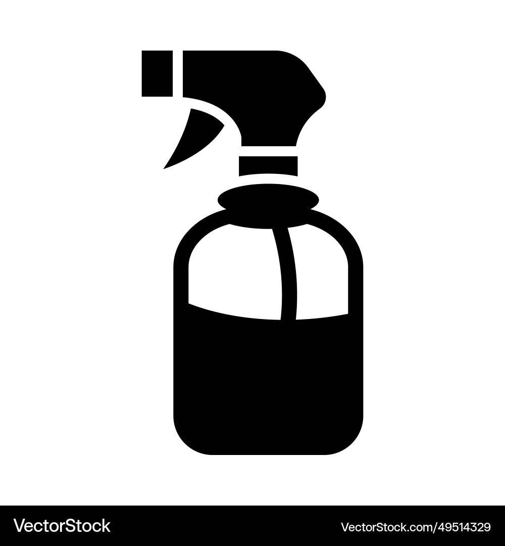 Spray Bottle Icon - Clean Water Royalty Free Vector Image