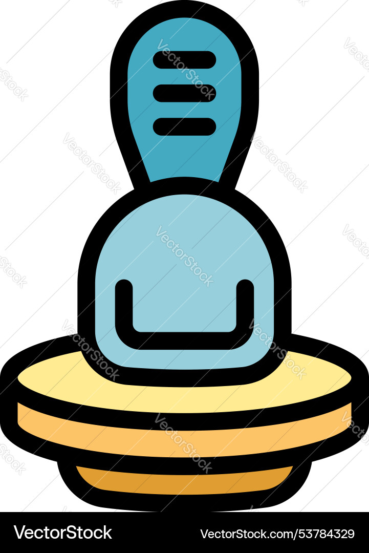 This icon represents a modern and stylish cat bed Vector Image