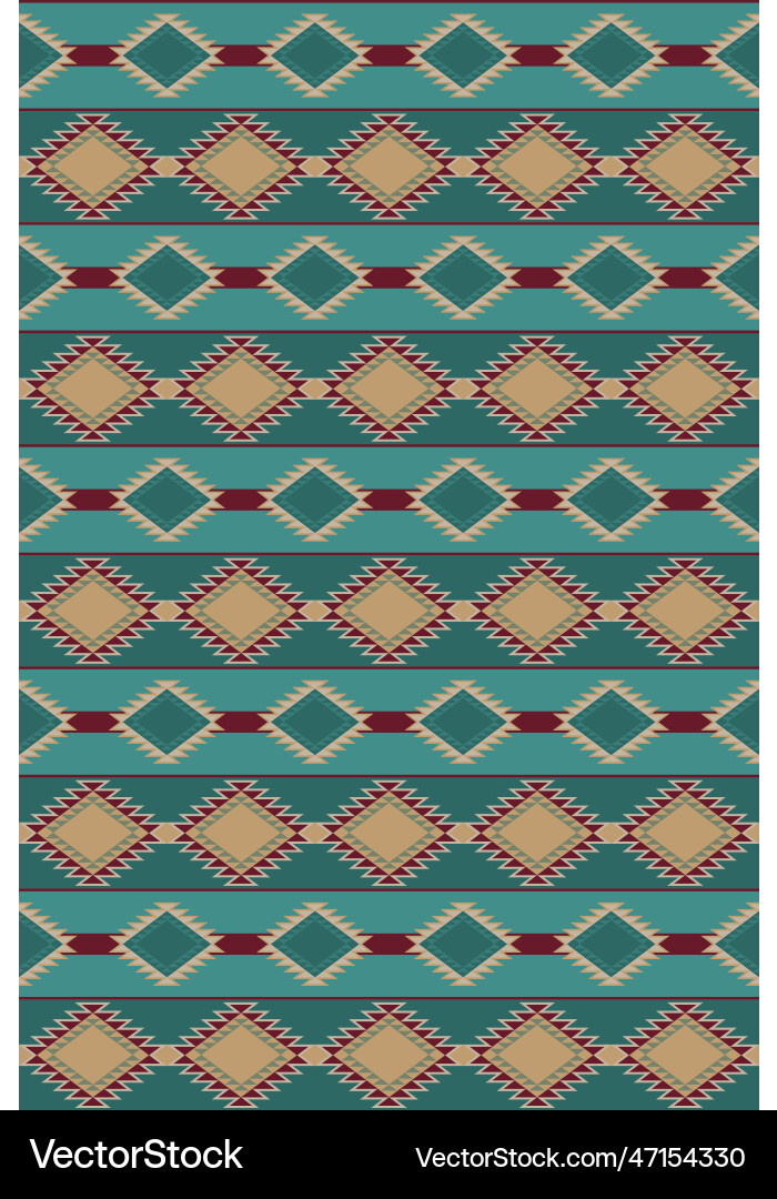 Ethnic style abstract geometric pattern south Vector Image