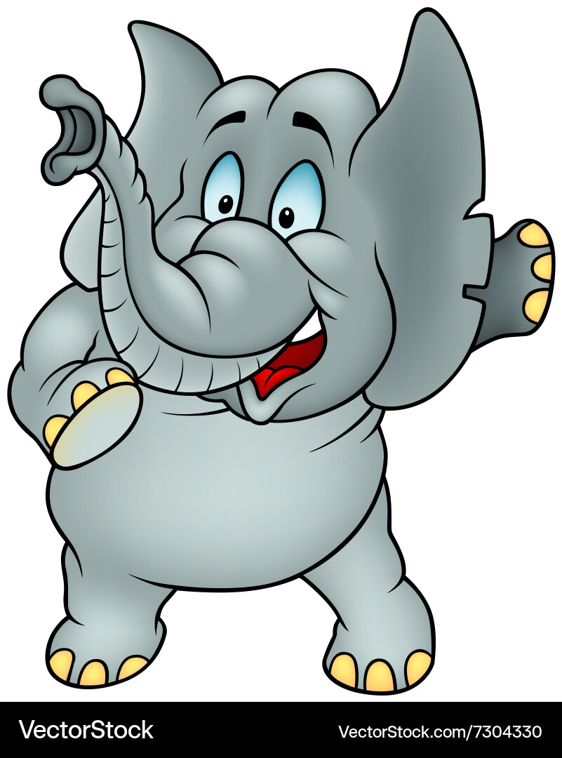 Talking elephant Royalty Free Vector Image - VectorStock