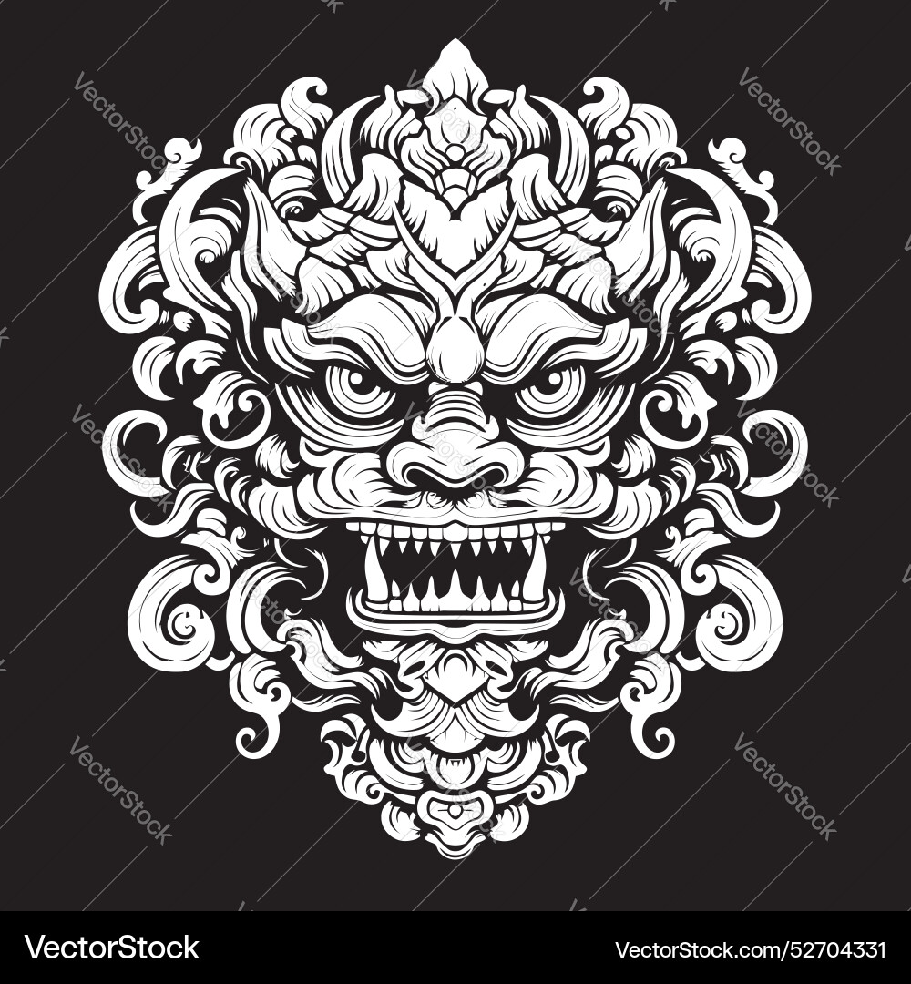 Balinese borong elegance graphic logo design Vector Image