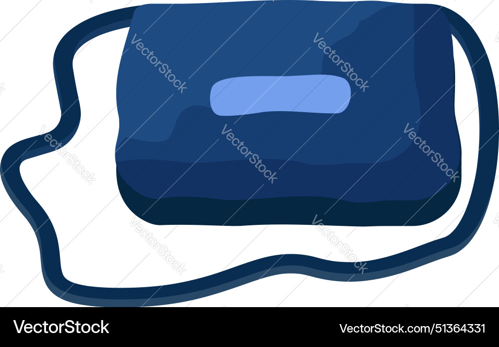 Cartoon blue sleeping mask Royalty Free Vector Image