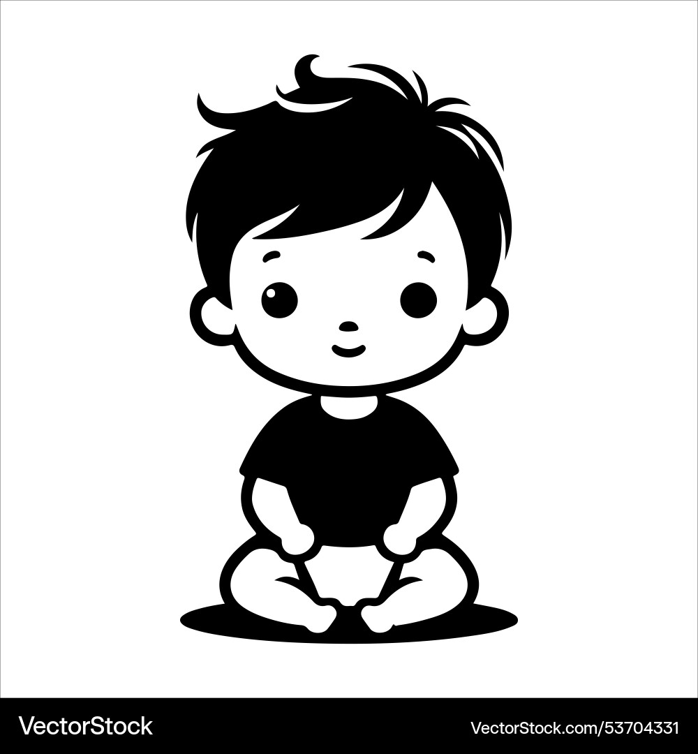 Cute baby art Royalty Free Vector Image - VectorStock
