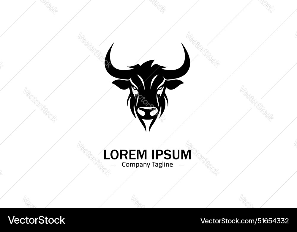 Buffalo logo icon Royalty Free Vector Image - VectorStock