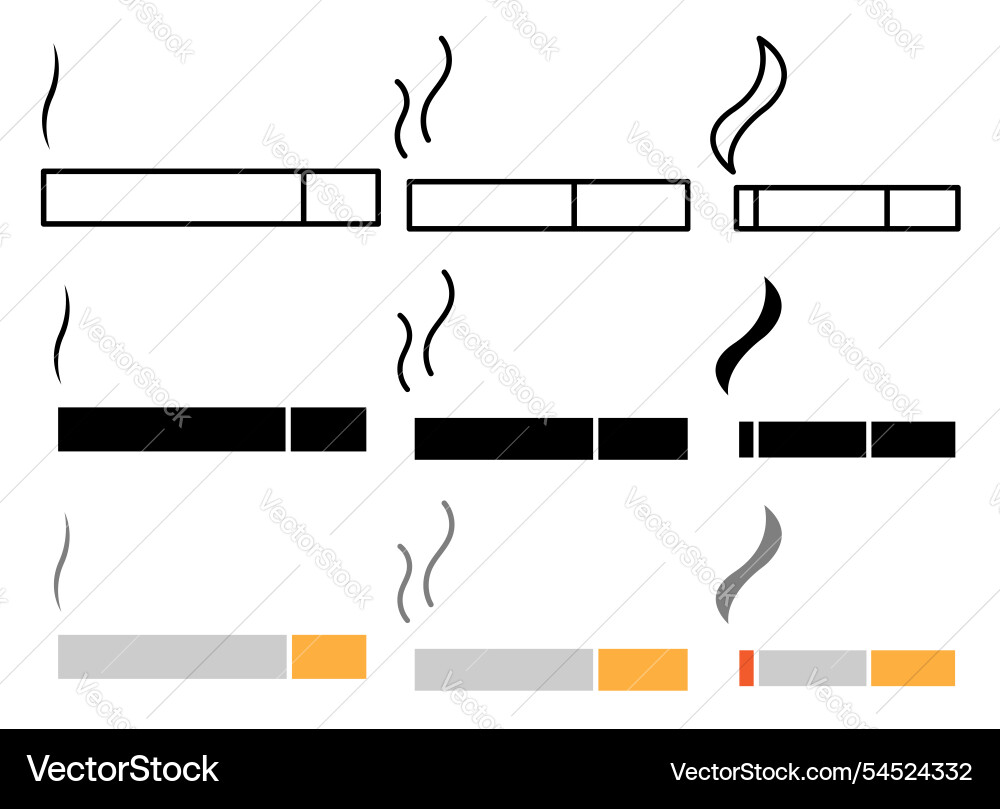 Cigarette icon Royalty Free Vector Image - VectorStock