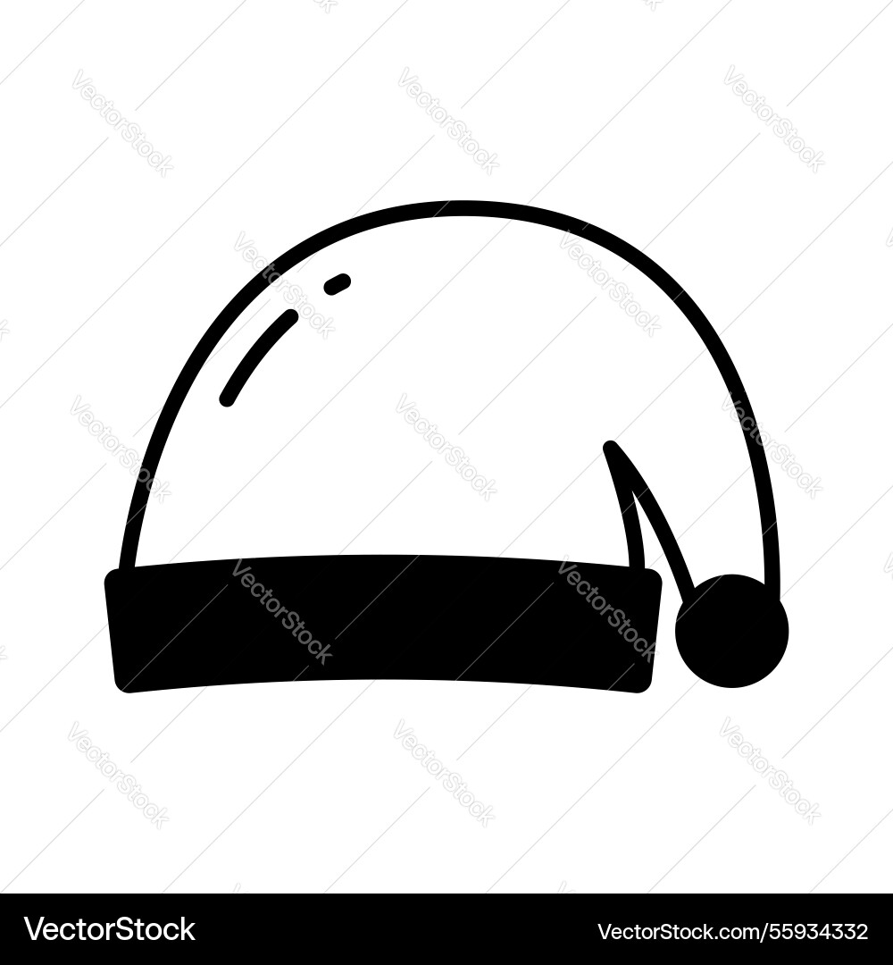 Santa hat Royalty Free Vector Image - VectorStock