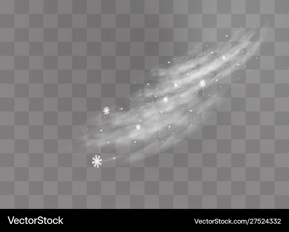 Snow and wind Royalty Free Vector Image - VectorStock