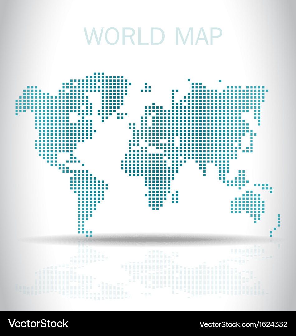 World map Royalty Free Vector Image - VectorStock