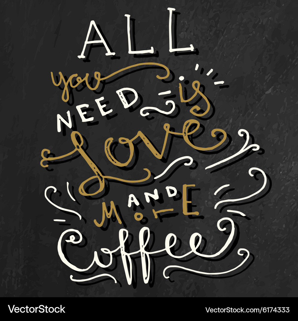 Hand Lettering Quote Collection Royalty Free Vector Image