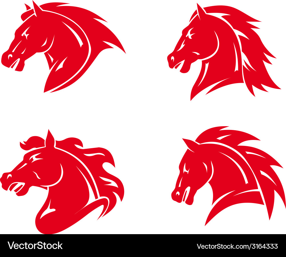 Horse tattoos Royalty Free Vector Image - VectorStock